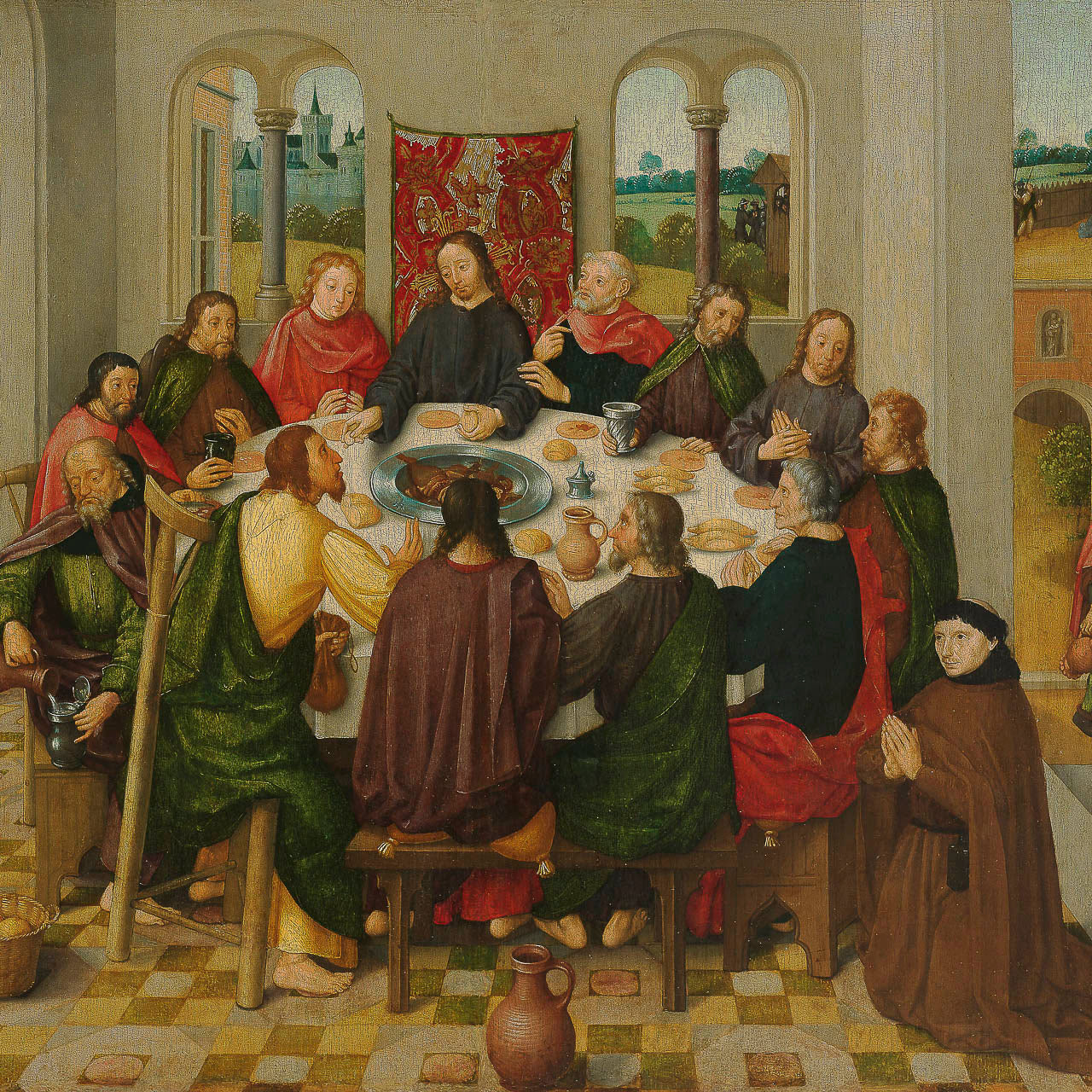 Shop Hier | Schilderij van Het Laatste Avond Maal Aan De Muur